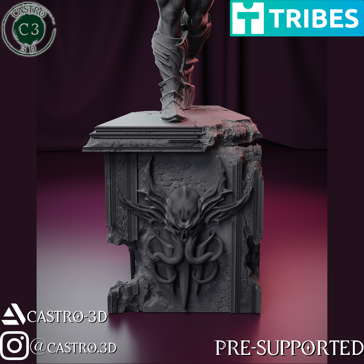 3D Printable NSFW Vampire Spawn - BG3 32mm and 75mm miniature by Castro3D